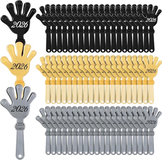 Amazon.com: Gemscream 60 Pcs 2026 Graduation Hand Clappers Noisemakers ...