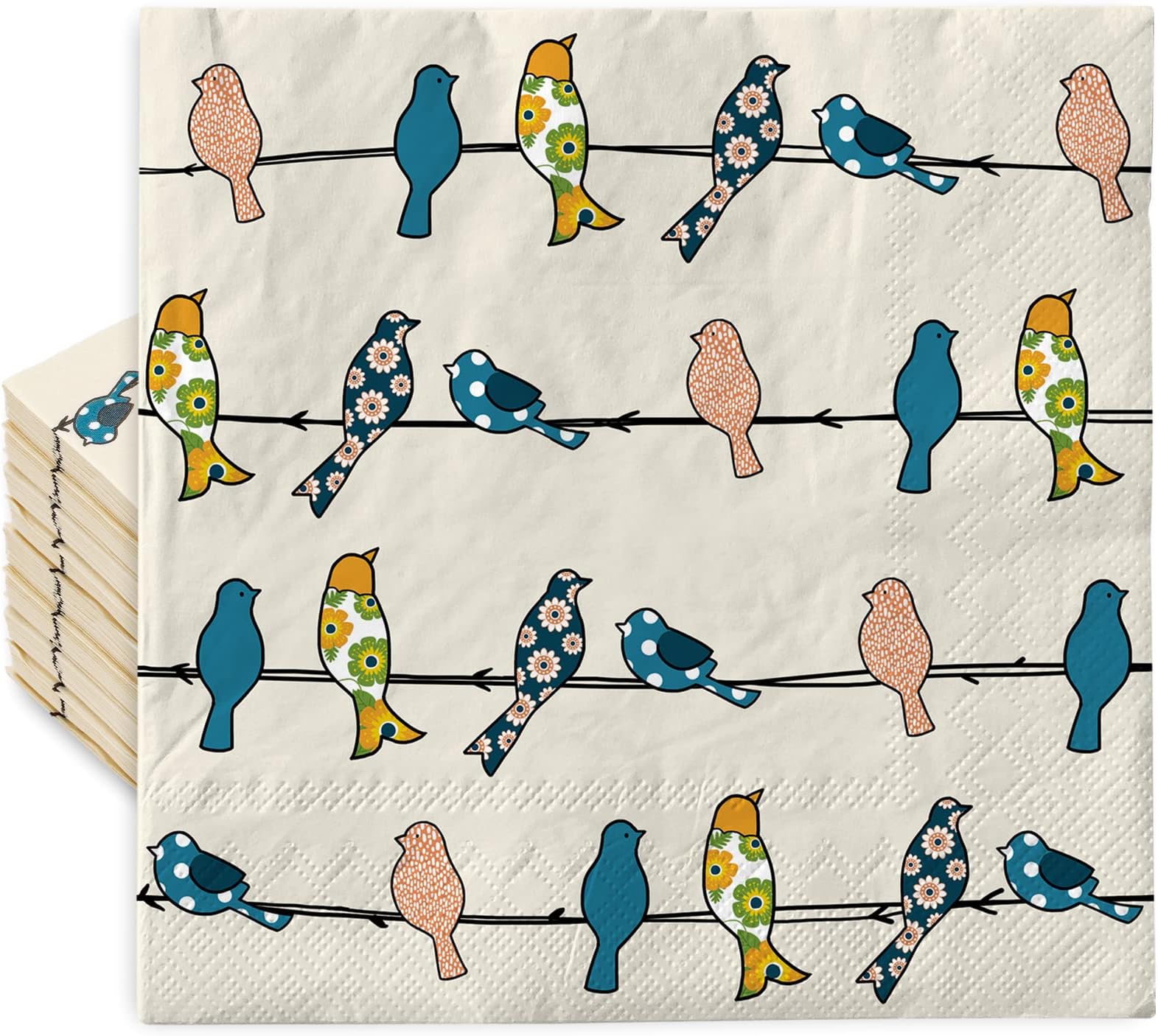 Amazon.com: AnyDesign Bee Paper Napkins 6.5 x 6.5 Inch Disposable ...