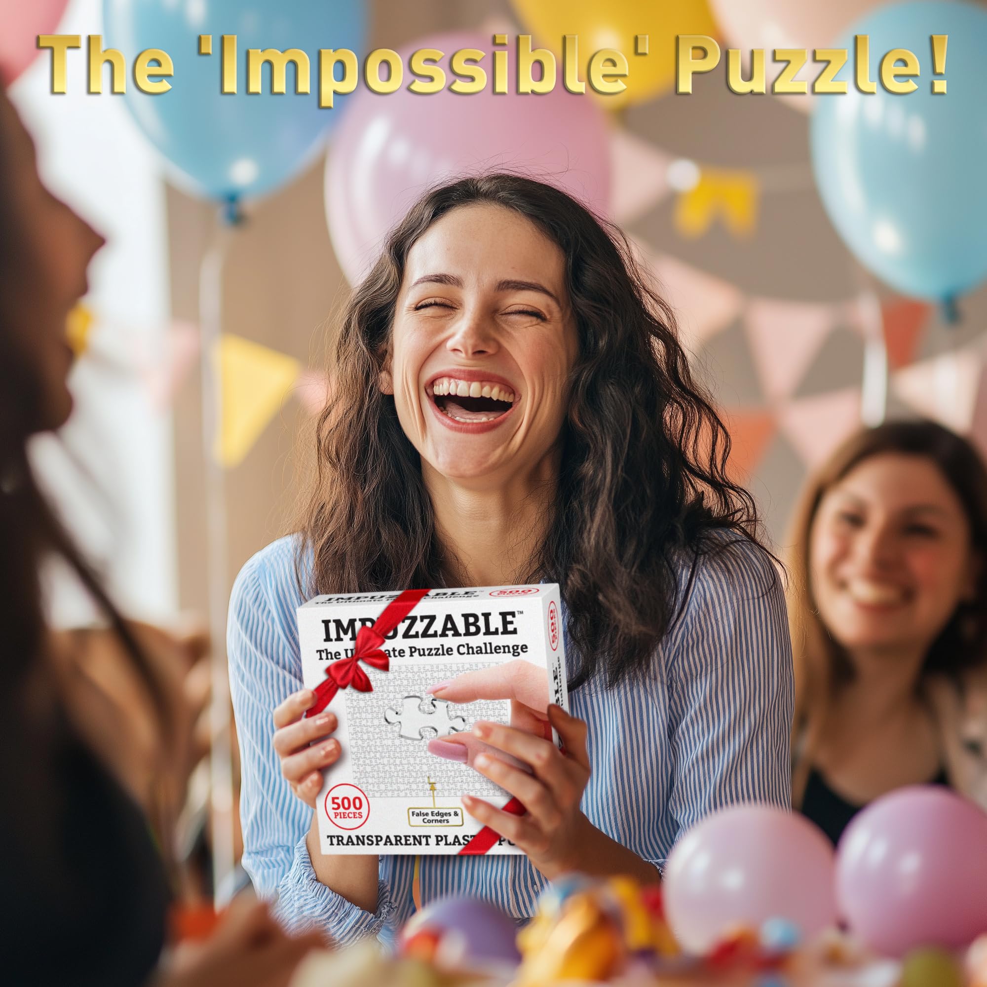 Snapklik.com : Funwares 500-piece ImPuzzable Clear Puzzle Insanely Hard ...