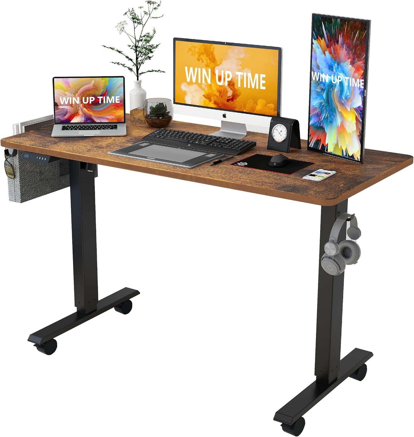Amazon.com: Win Up Time Standing Desk Adjustable Height Desk- Whole ...
