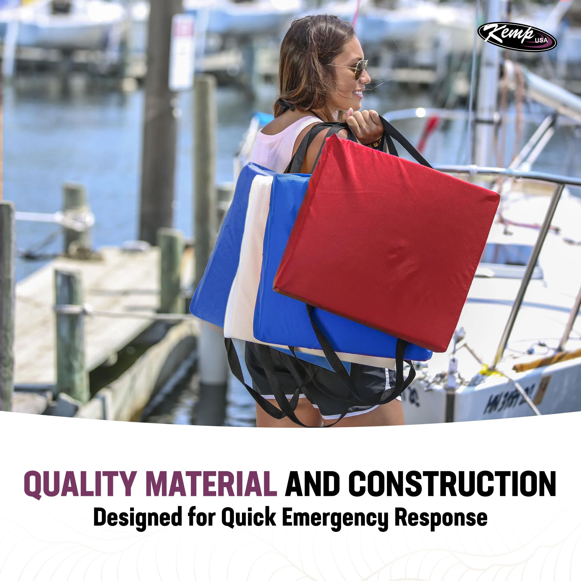 Marine Safety Equipment Boat Throwable Flotation Cushion - 18x14 Inch ...