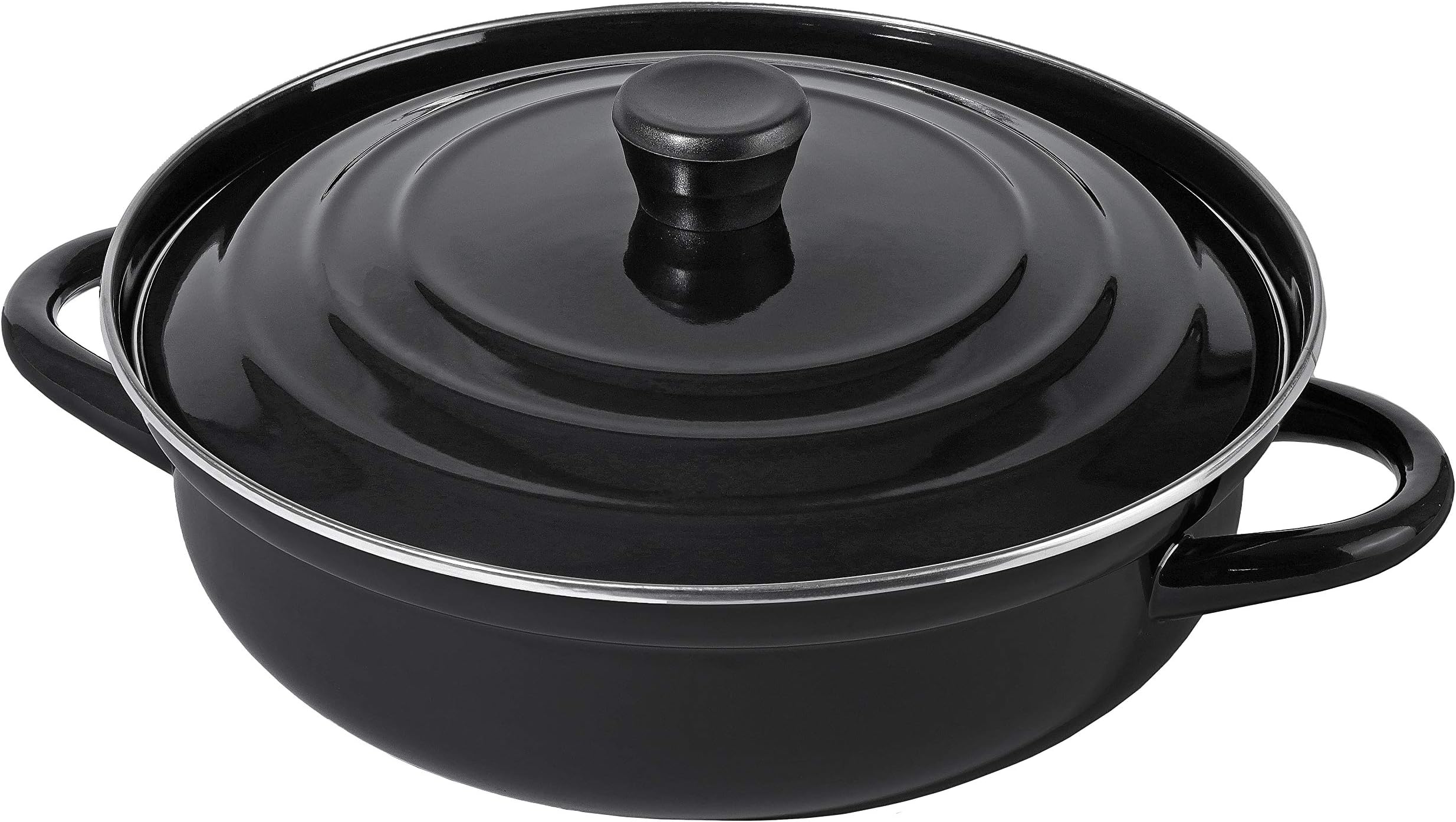 Amazon｜高木金属工業(Takagi Metal) 高木金属 両手鍋 洗いやすい 卓上鍋 ホーロー IH対応 24cm あじわい鍋 土鍋風 安土 HA-D24N｜フック オンライン通販