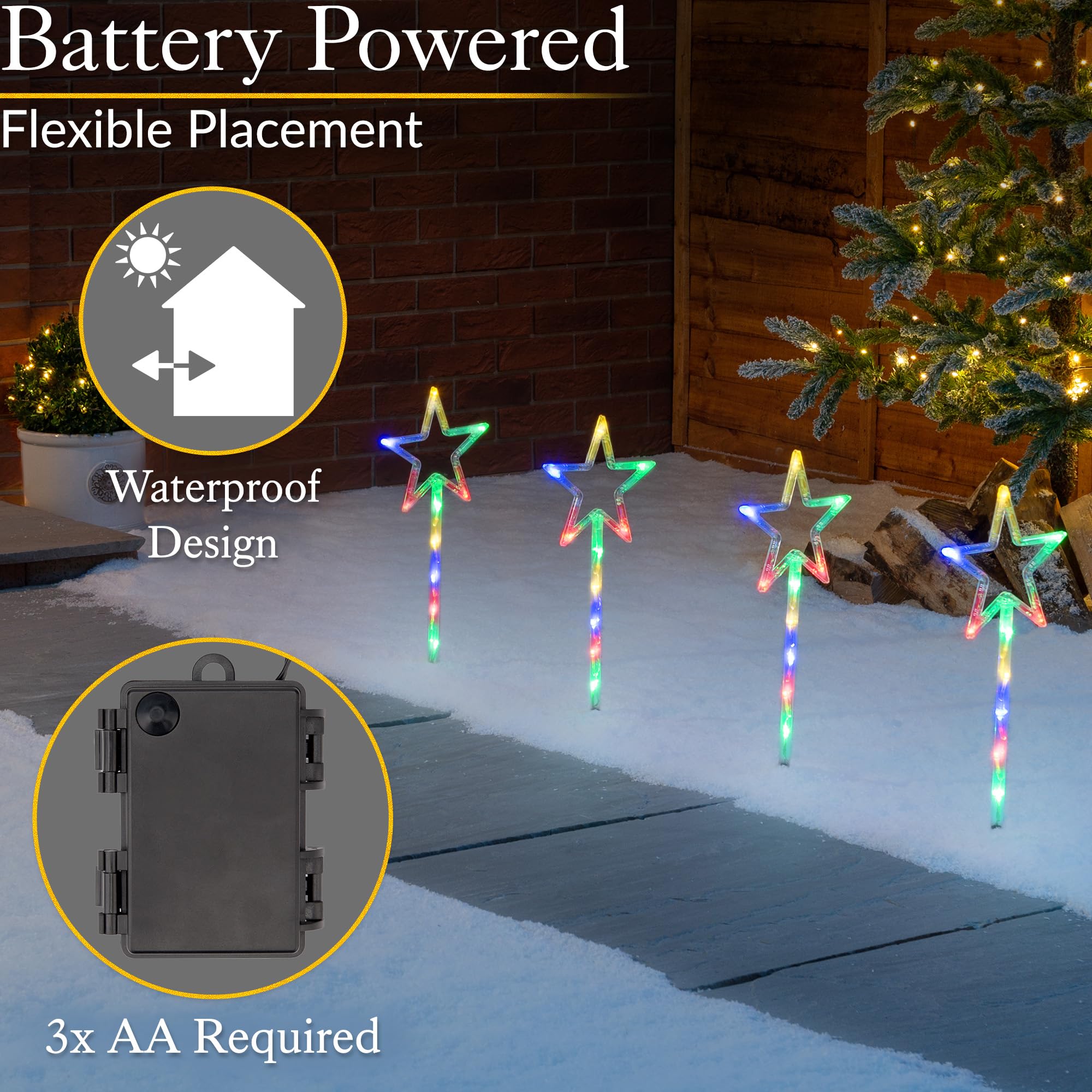 Led Star Pathway Lights