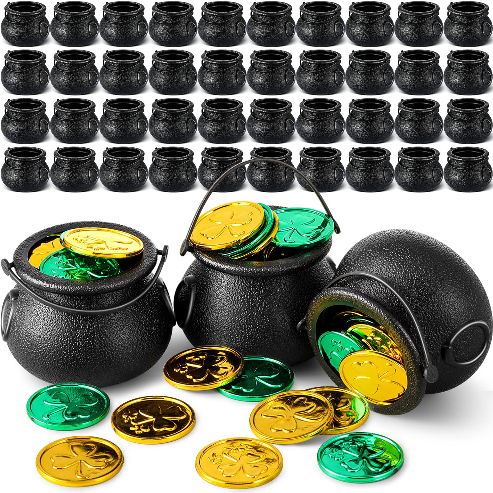 Amazon.com: Silipull 348 Pcs St Patrick's Day Cauldrons Set Include 48 ...