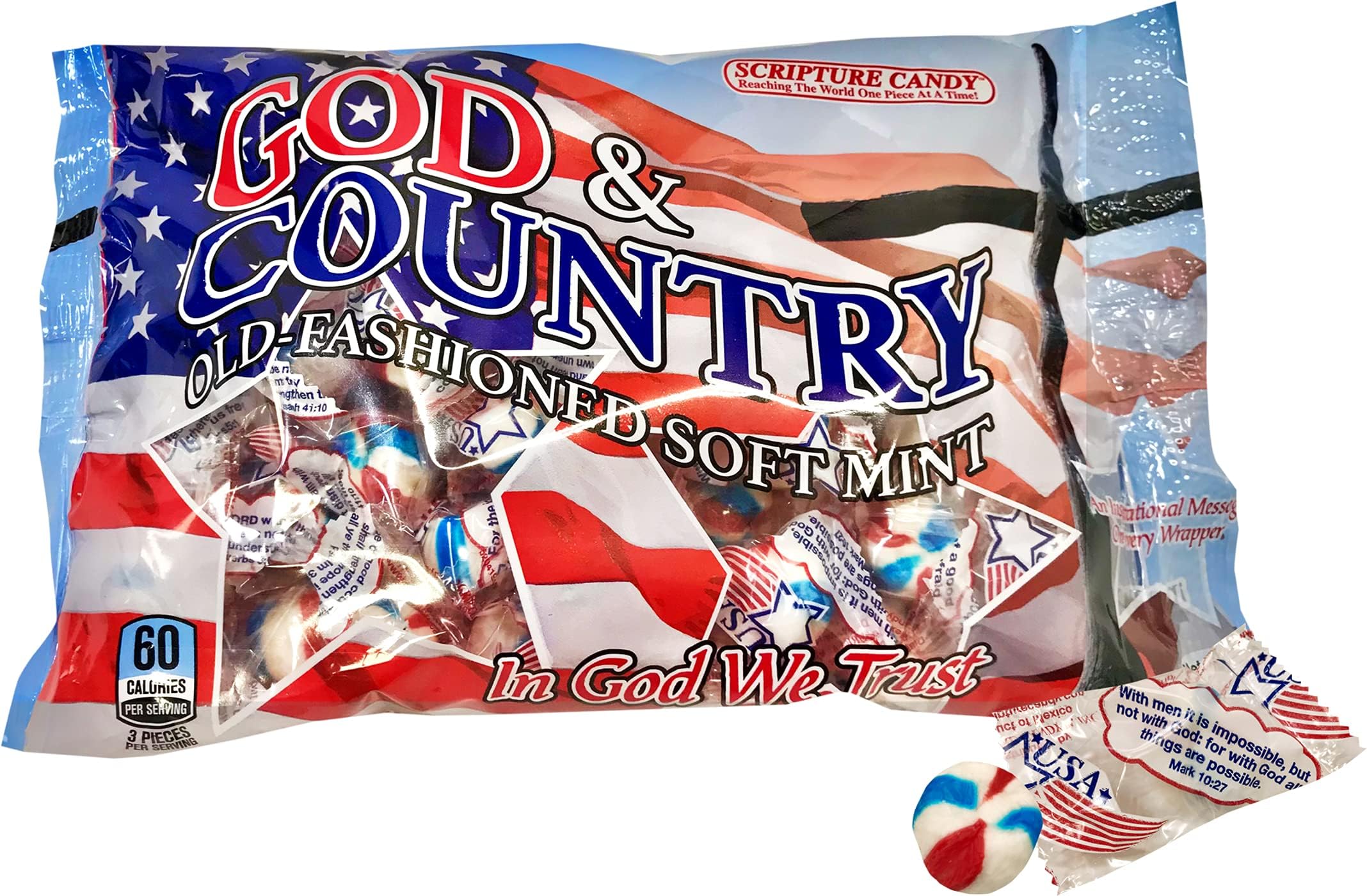 Amazon.com : Fun Express Patriotic Candy Bulk - 172 Patriotic Red White ...