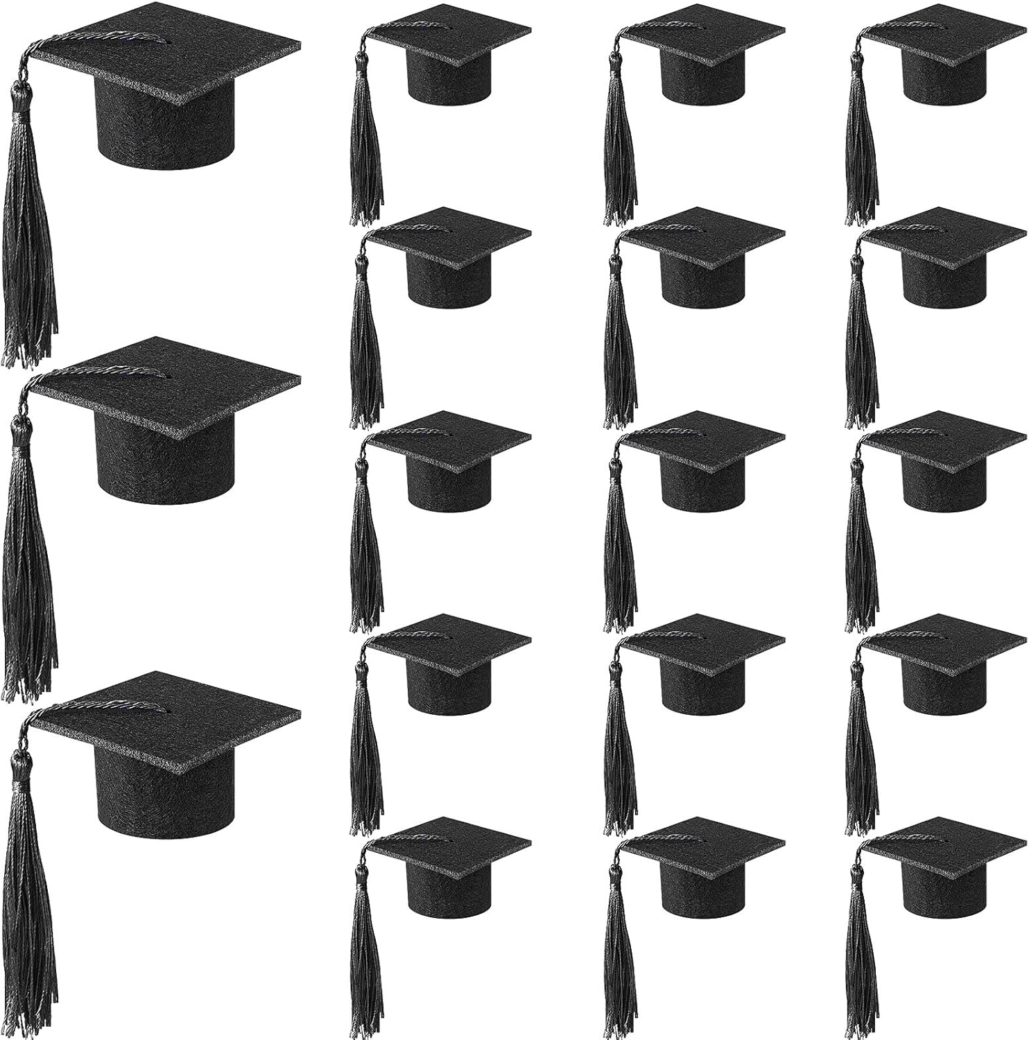 Amazon.com: Geiserailie 18 Pcs 2025 Mini Graduation Caps with Tassel ...