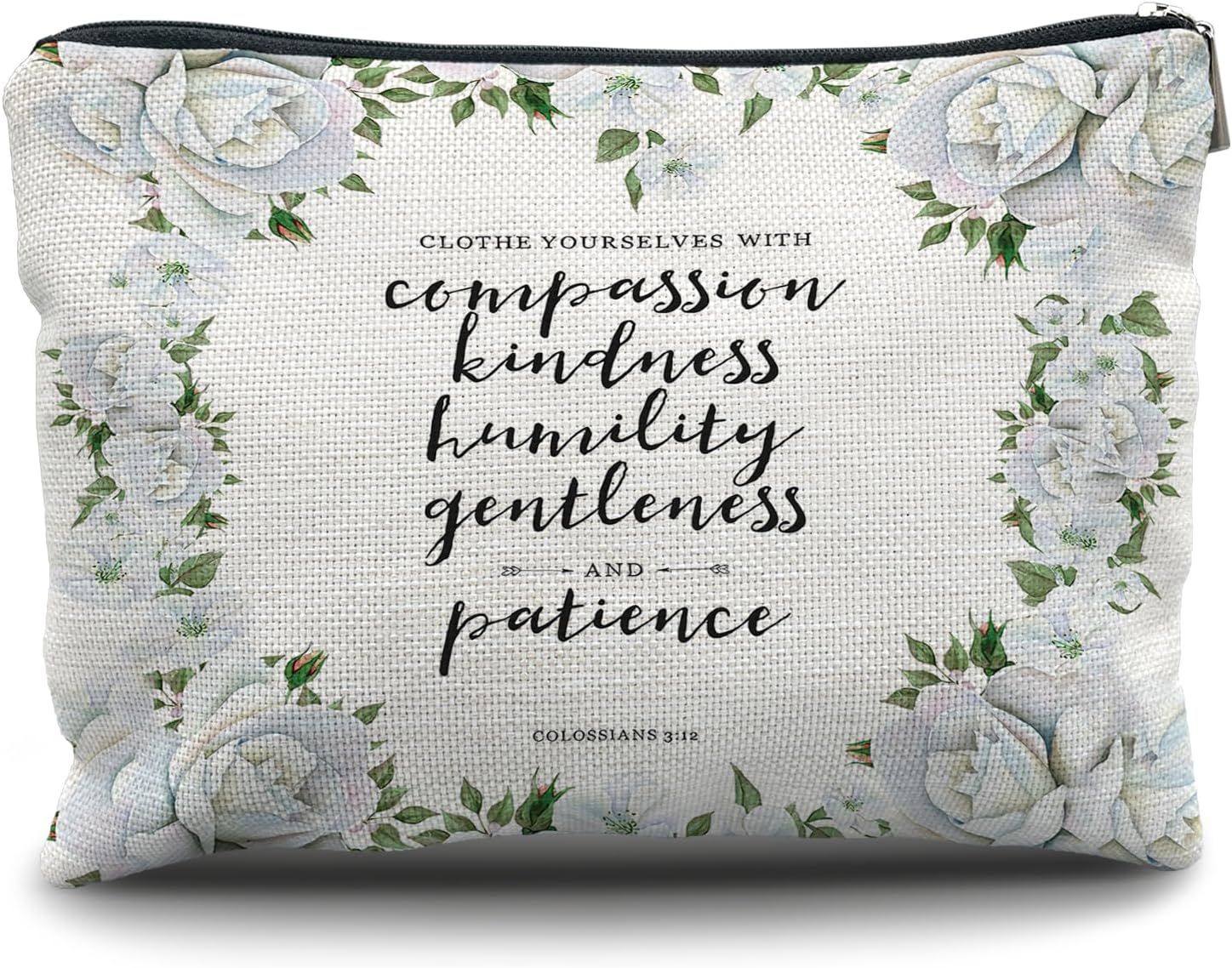 Amazon.com: Nogrit Christian Inspirational Makeup Bag Cosmetic Bags for ...