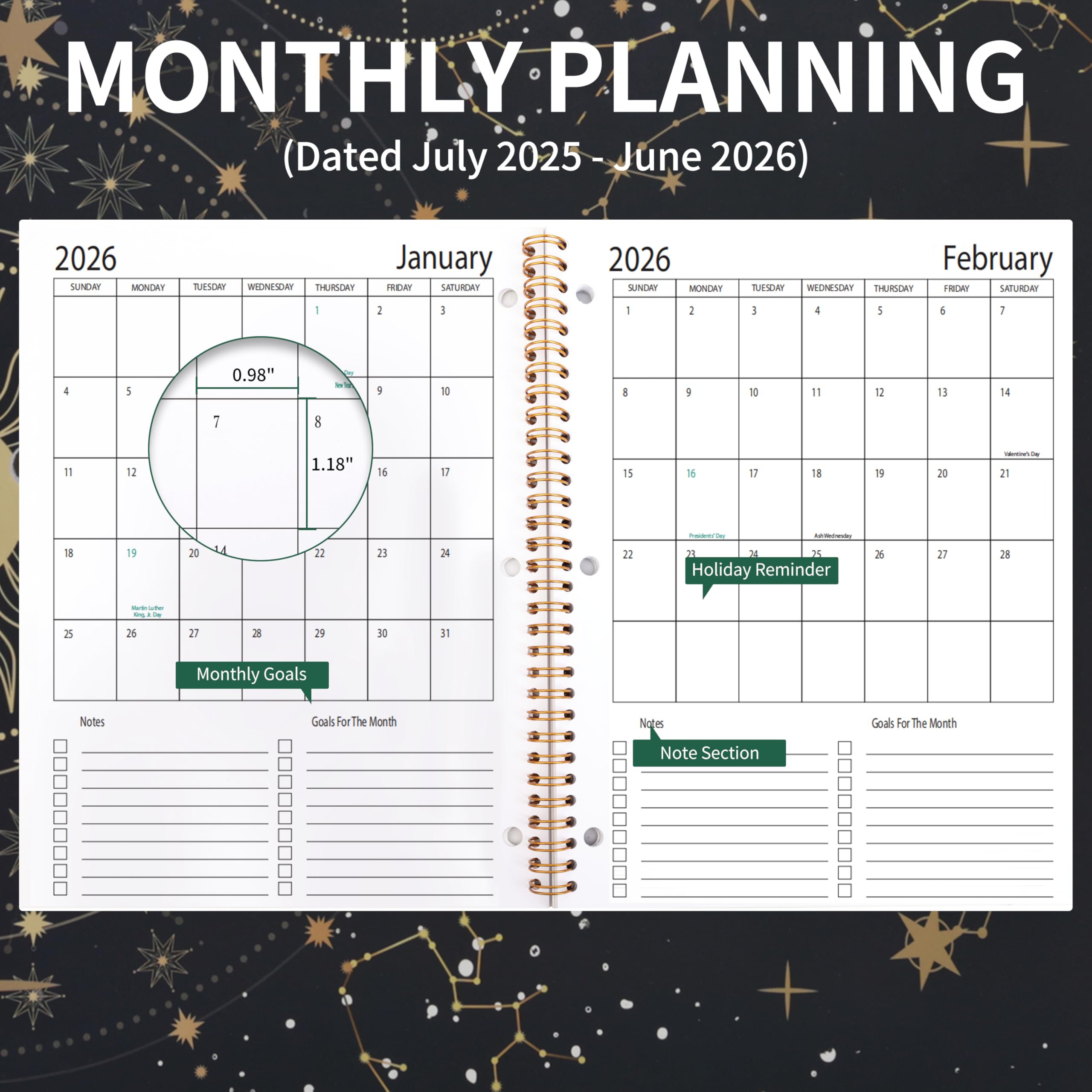 Snapklik.com : Student Planner 2025-2026 - Monthly And Weekly School ...