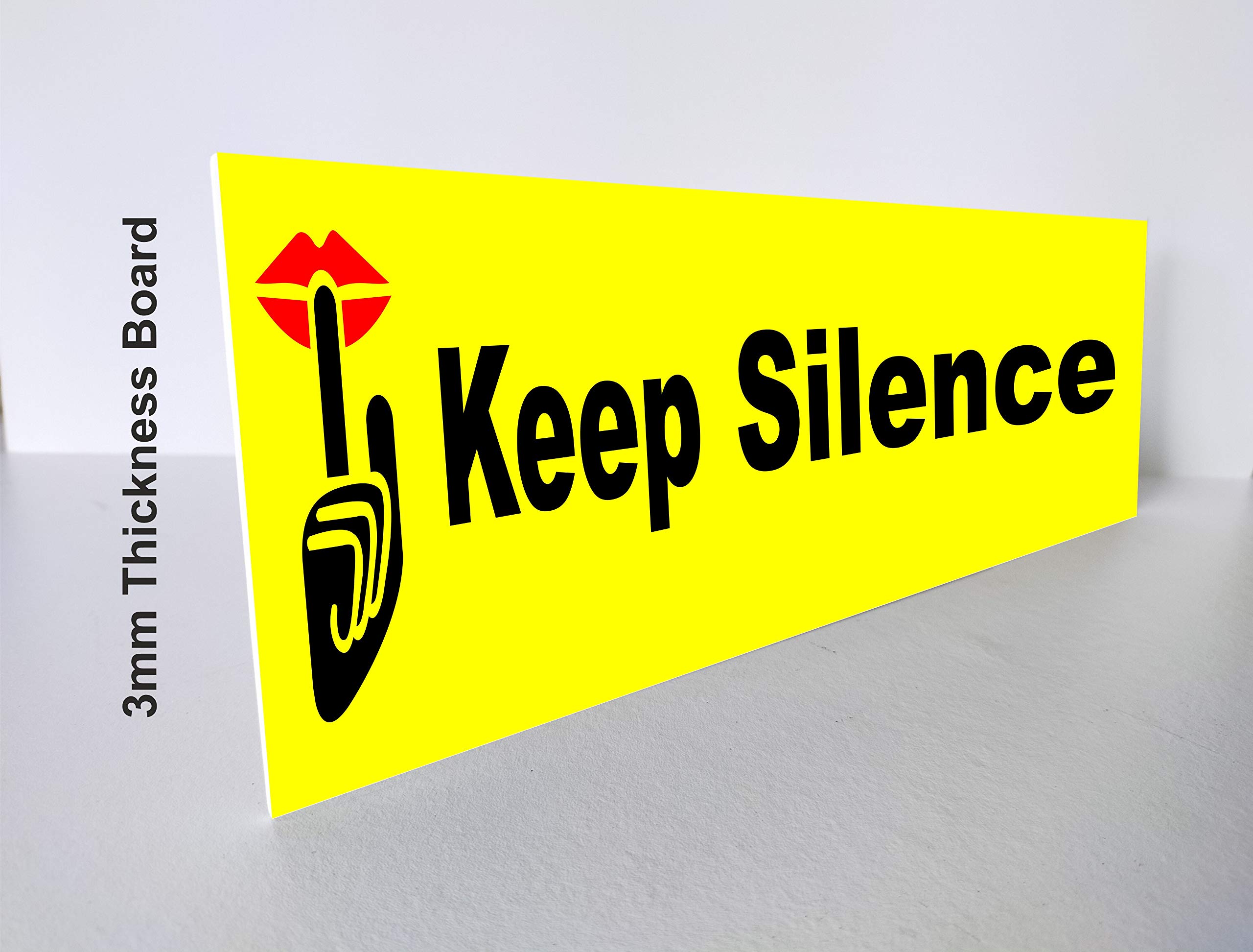 Buy SIGN EVER Keep Silence Sign Board Bank Office Hospital School ...