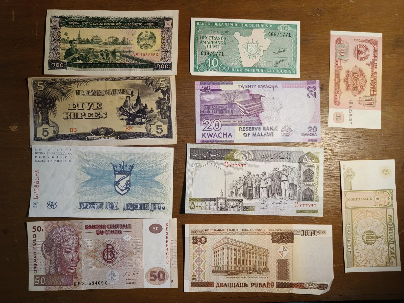 10 Different Foreign Old Notes (Multicolor) : Amazon.in: Office Products