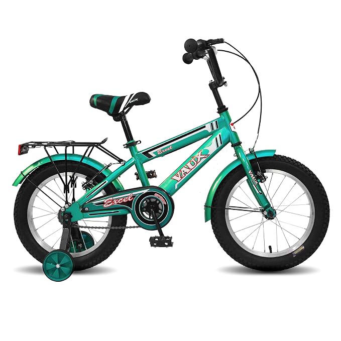 Buy Vaux Excel Cycle for Boys 16 inch with Sidewheels & Carrier, Kids ...