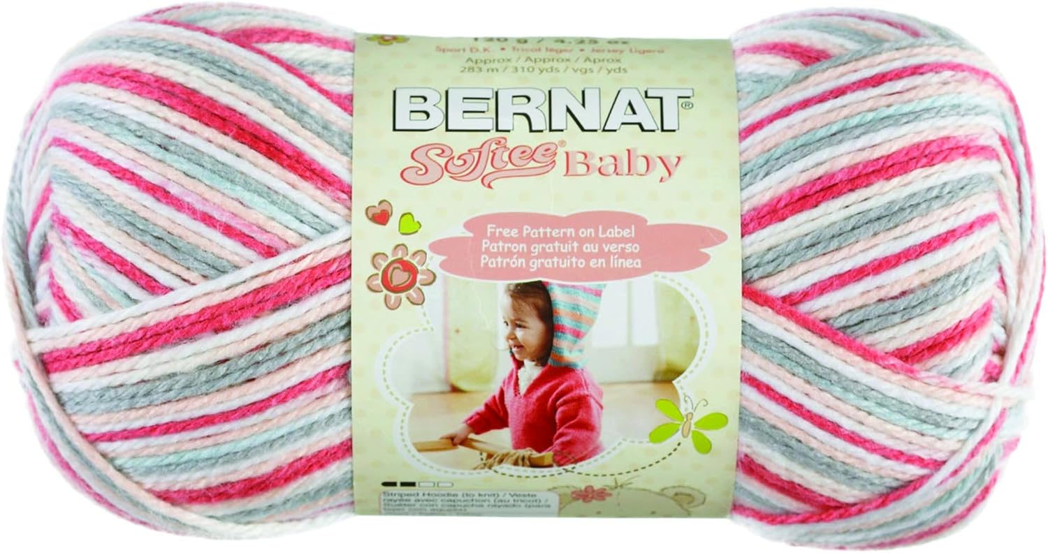 Amazon.com: Bernat Softee Baby Yarn, Ombre, 4.25 oz, Gauge 3 Light ...