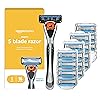 Amazon.com: Bevel Safety Razor with Brass Weighted Handle and 10 Double ...