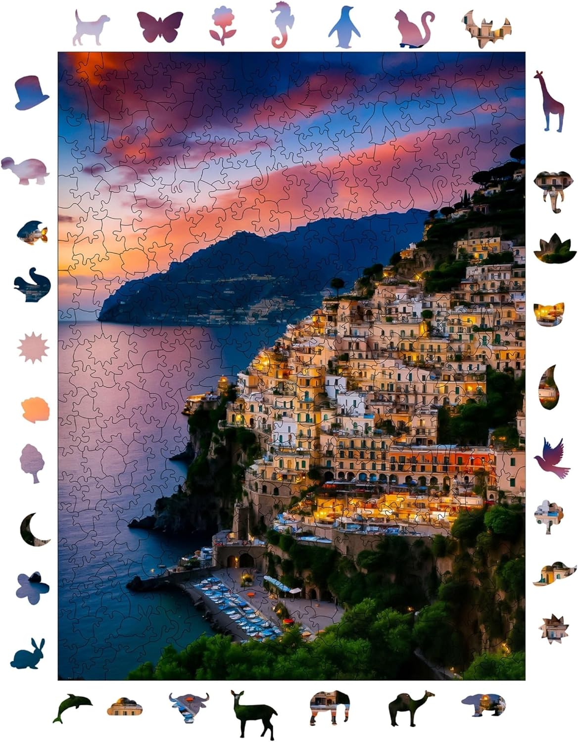 WePuzzleUp Ahşap Puzzle Yetişkin - Amalfi Kıyıları - 450 Parça, 29 x 39 ...