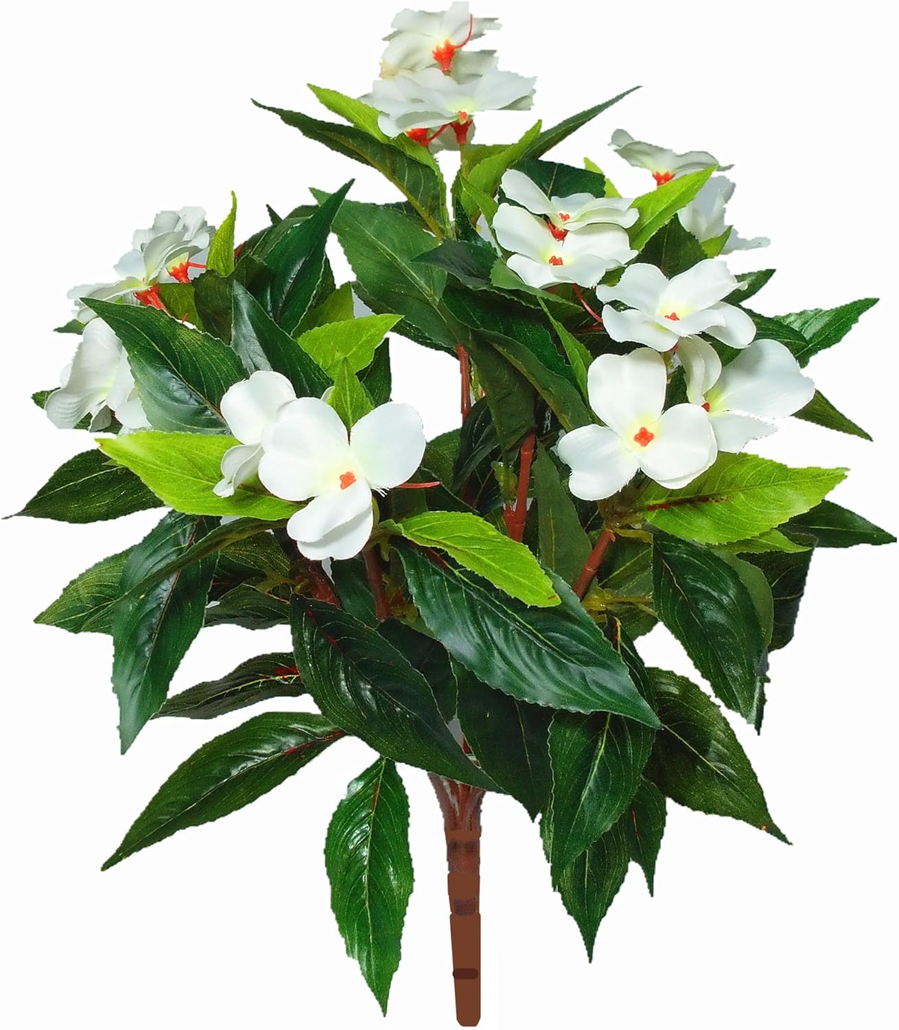 Amazon.com: Bo Lala 2 Pieces Artificial Impatiens Flower Silk Balsam ...
