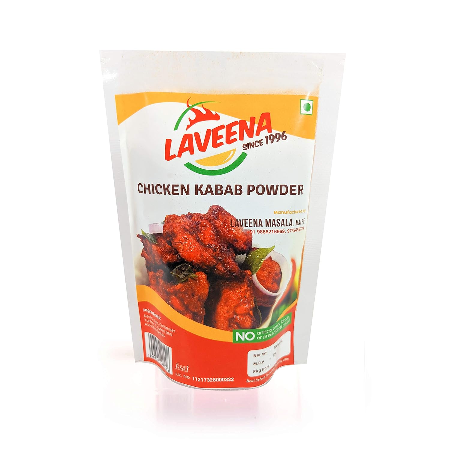 Laveena Masala Chicken Kabab Powder 250 gm : Amazon.in: Grocery ...