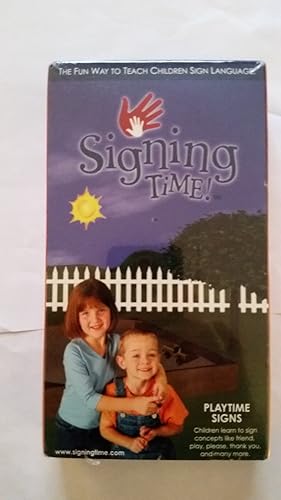 Amazon.com: Signing Time! Volume 2: Playtime Signs VHS : Rachel de ...