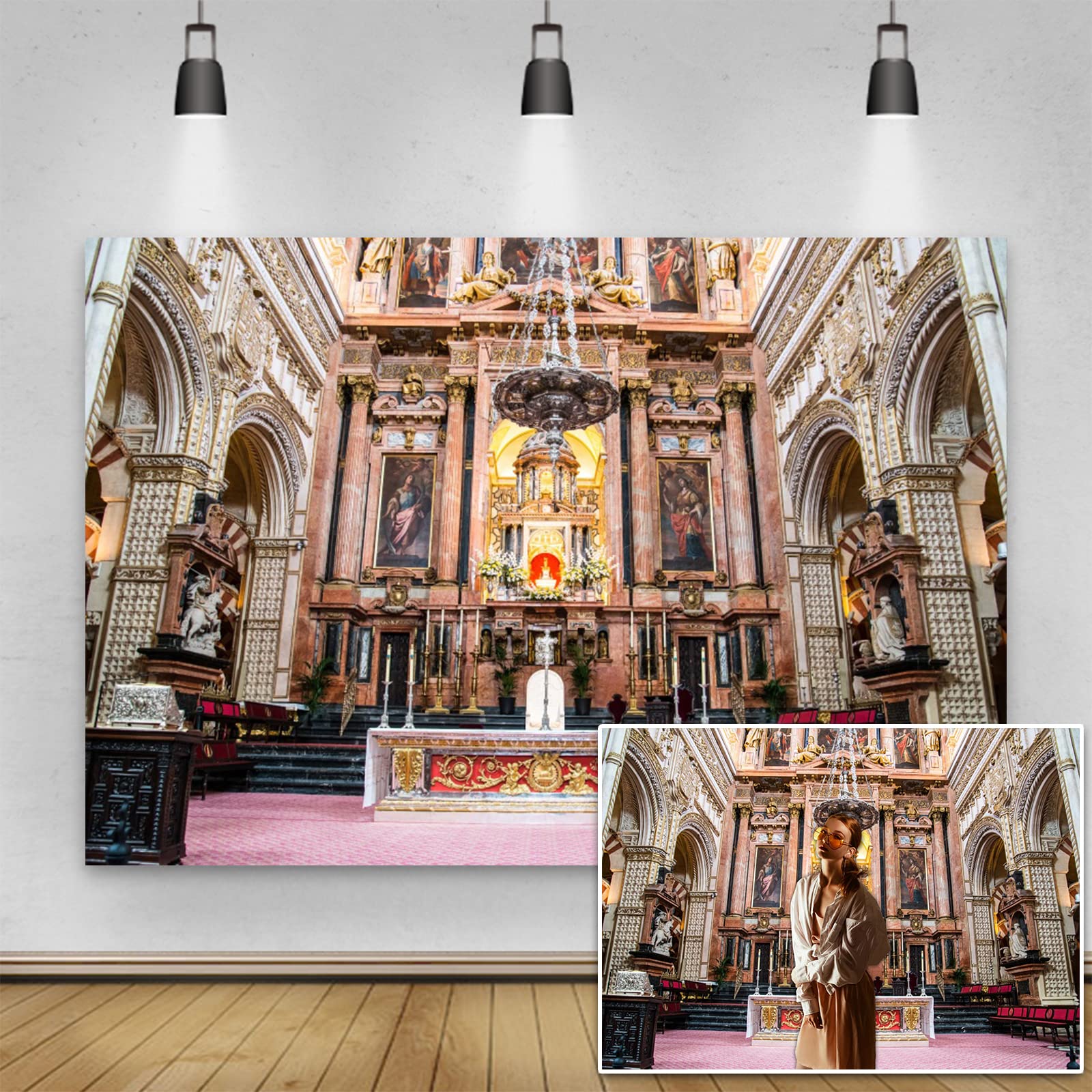 Buy Yeele 10x8ft Temple Church Backdrop Ancient Architecture Mosque ...