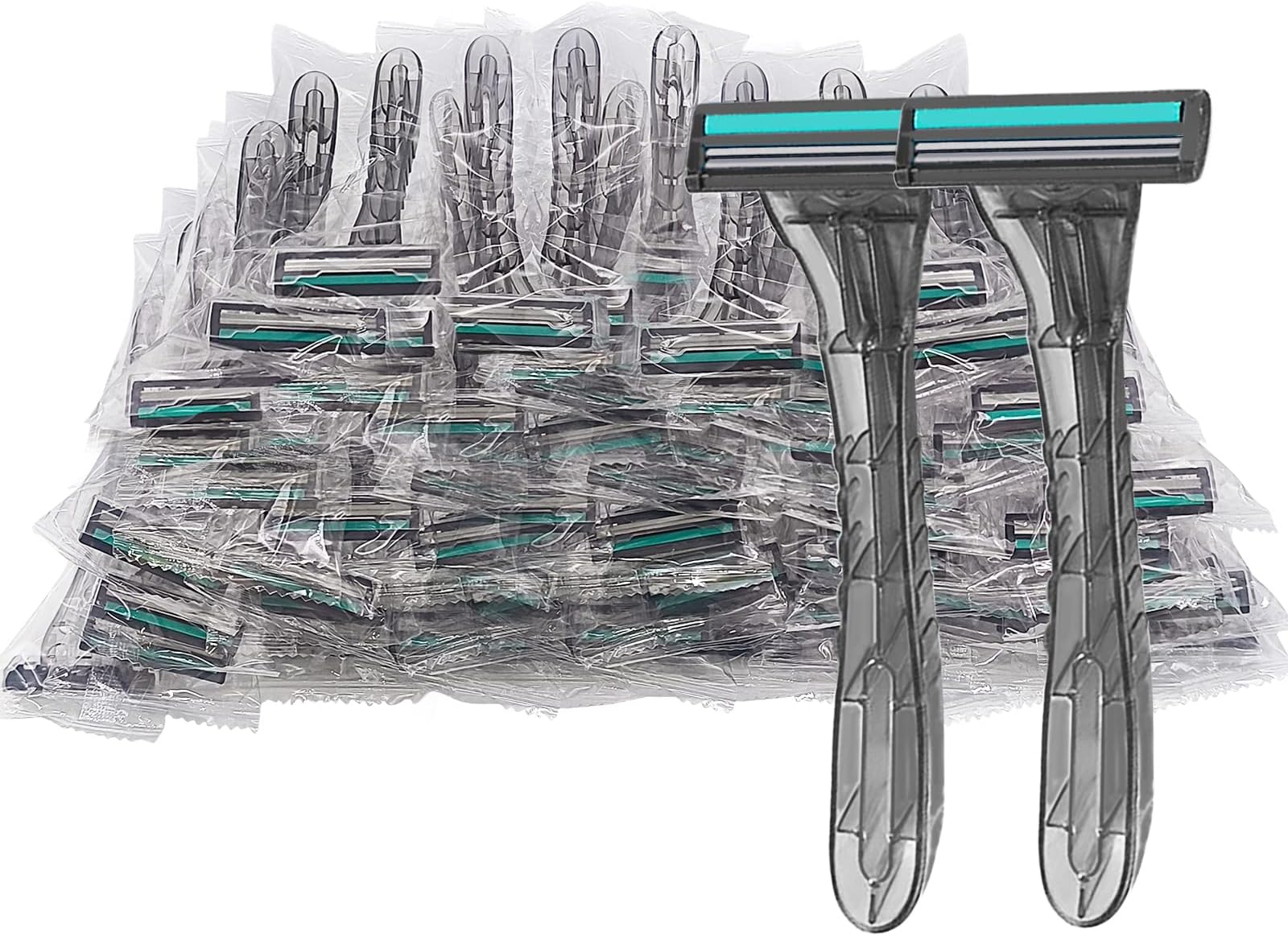 Amazon.com: 100 Pack Disposable Razors Individually Wrapped, Razors ...