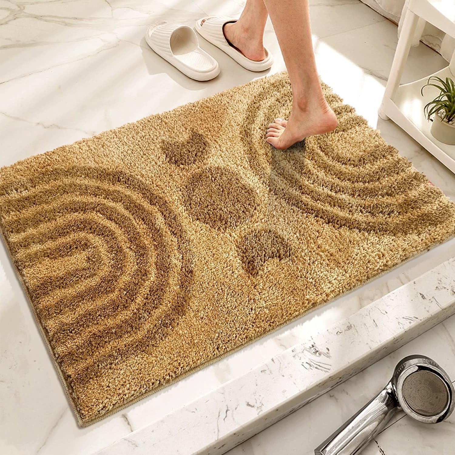 Amazon.com: Boho Bathroom Rugs Cute Bohemian Bath Rug Non-Slip ...