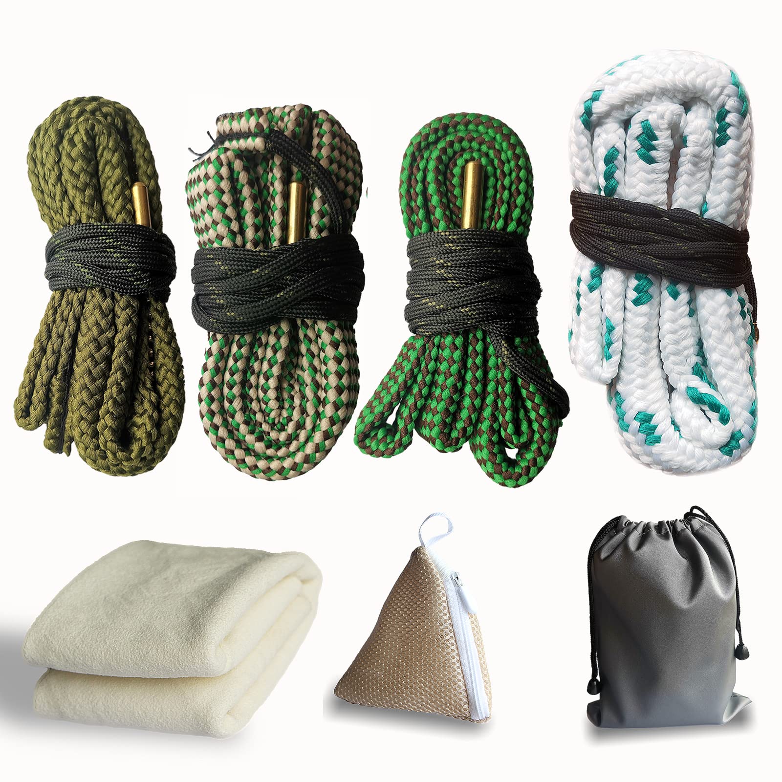 Gun Snake Cleaner, Barrel Rope for Handguns and Rifles .22 .223 & 5 ...