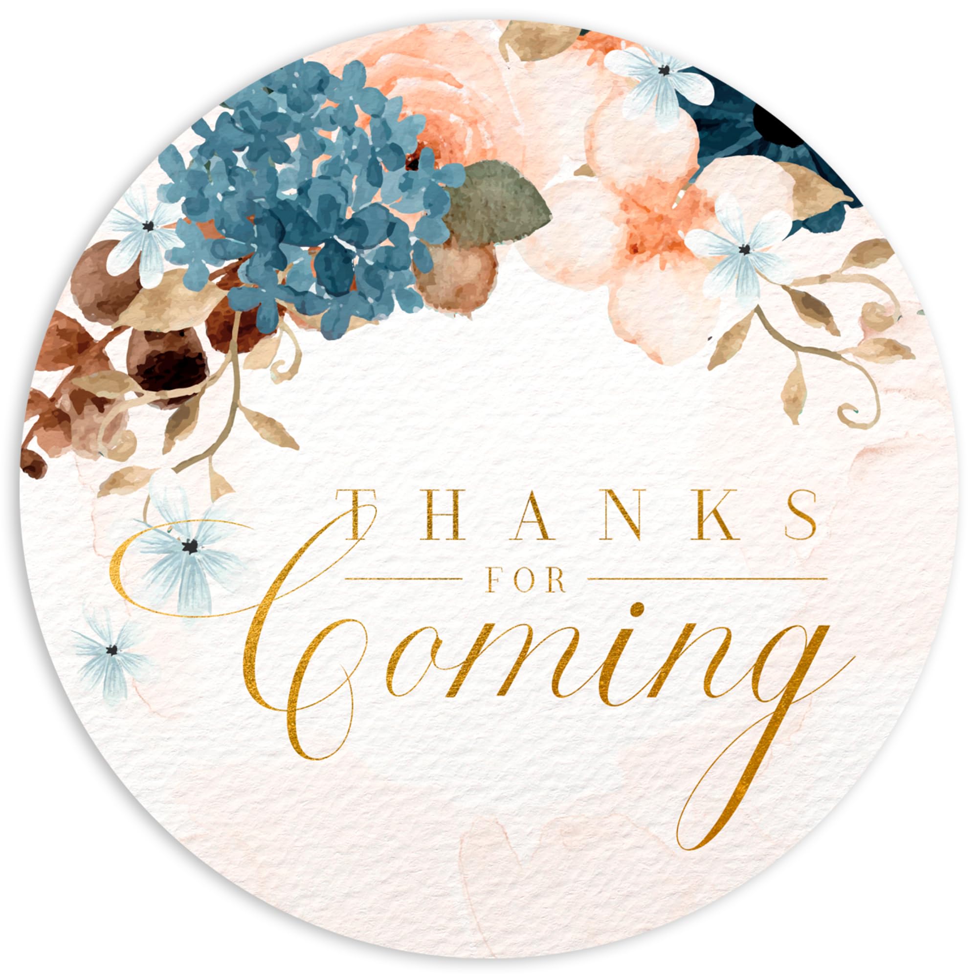 Amazon.com : Mobiusea Creation Blue Dusty Blush Pink Floral Thank You ...