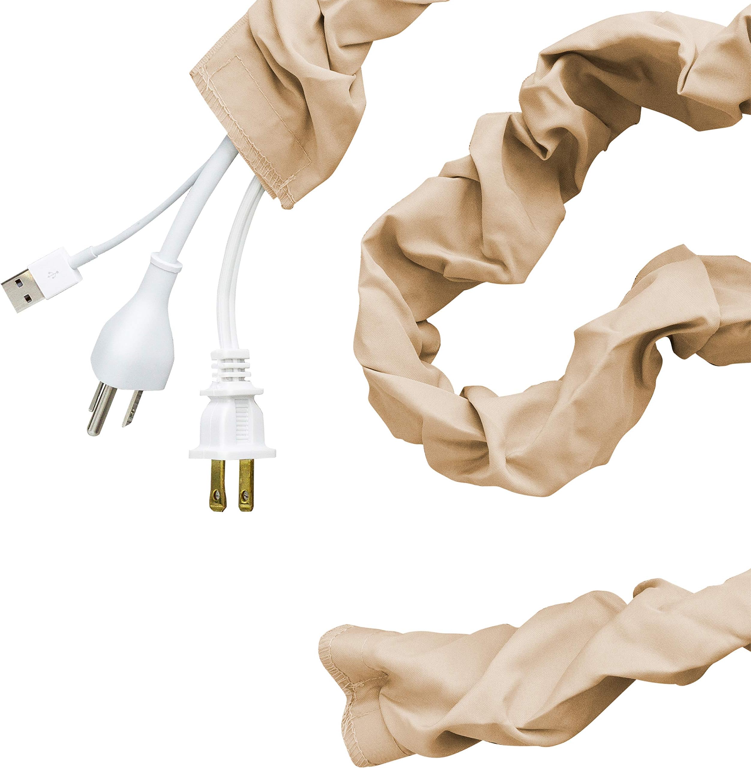 Amazon.com: Fabric Cord Cover for Electric Wire and Lamp Chain,6 Feet ...