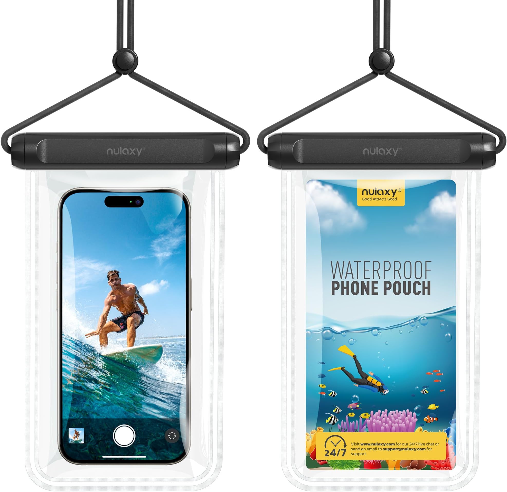 Amazon.com: STATIK MarCase Waterproof Phone Pouch - IPX8 Floating Waterproof Bag, Light ...