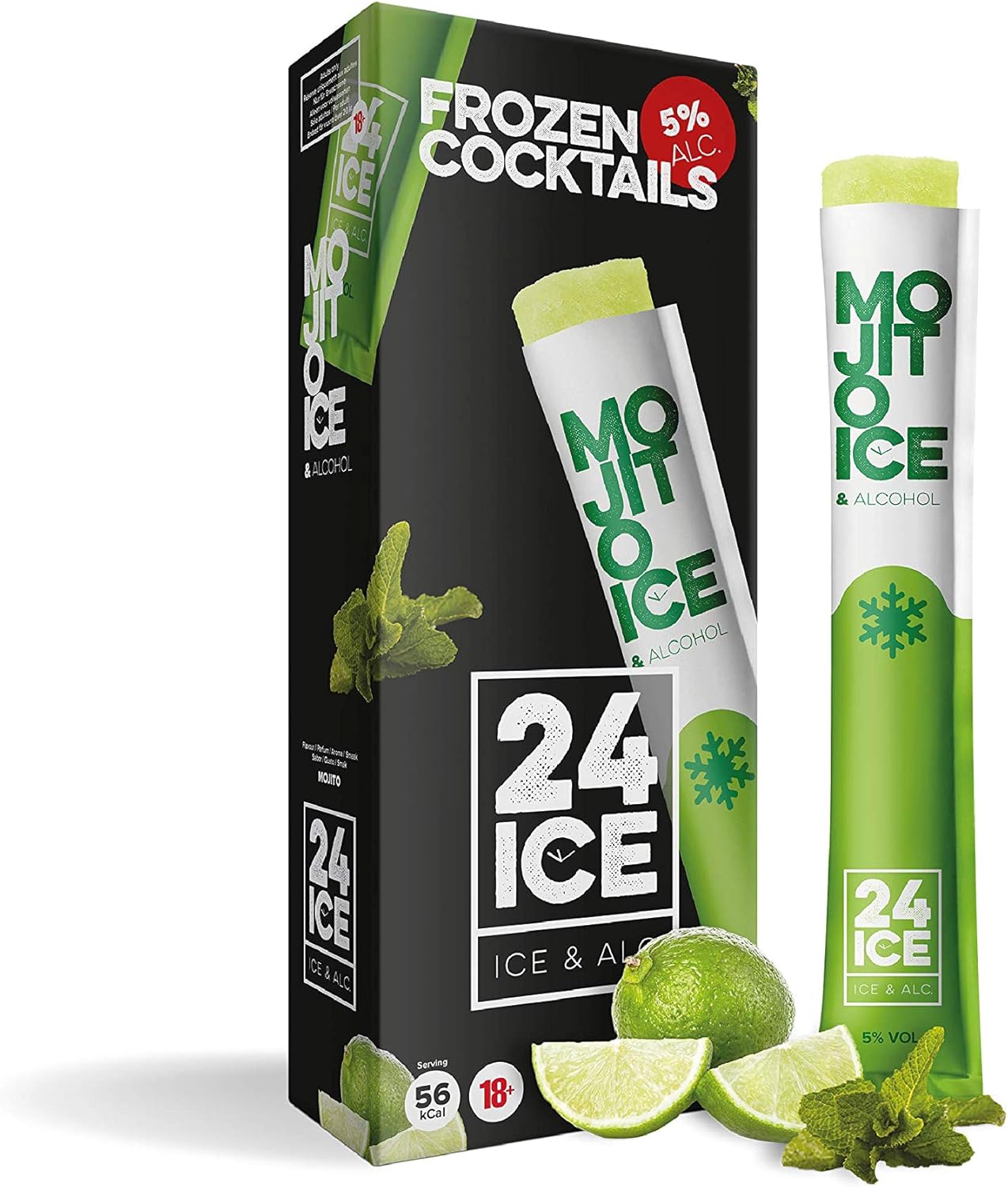 24 Ice Frozen Cocktail Pops Mojito Pack of 5 : Amazon.co.uk: Grocery