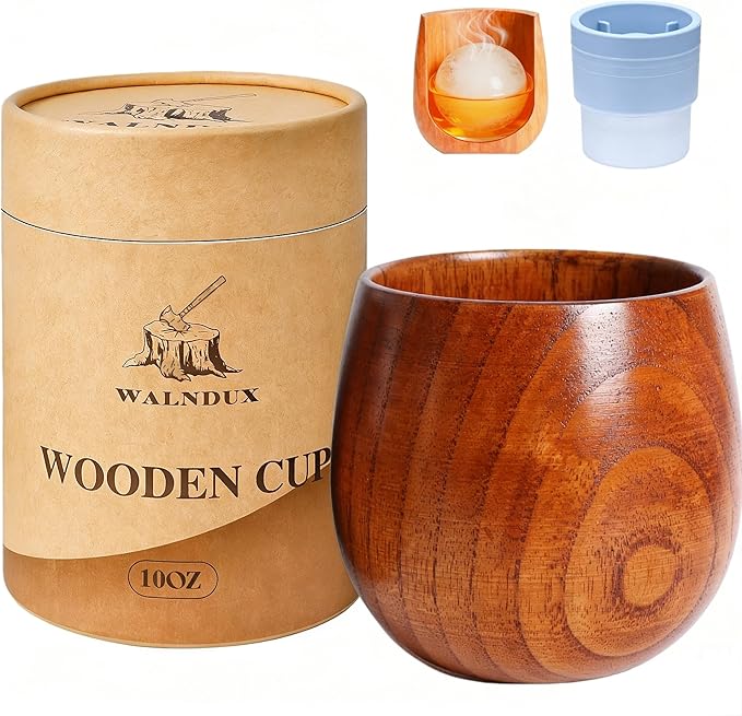 Amazon.com | WALNDUX Whiskey Cup Sets, Bourbon Gifts for Men, Finished ...