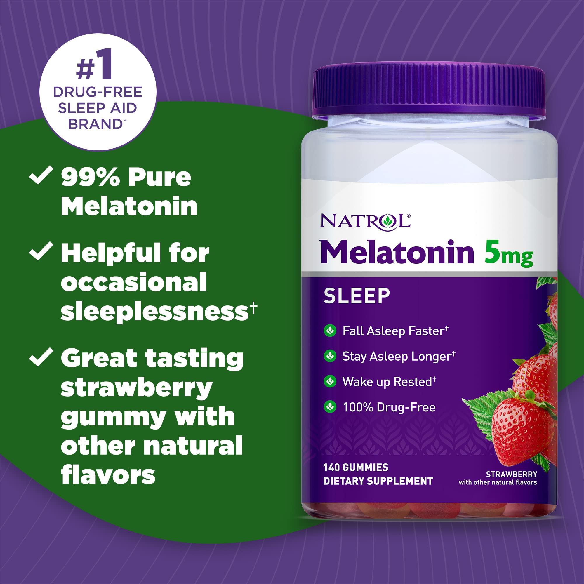 Snapklik.com : 5mg Melatonin Gummies, Sleep Support For Adults ...