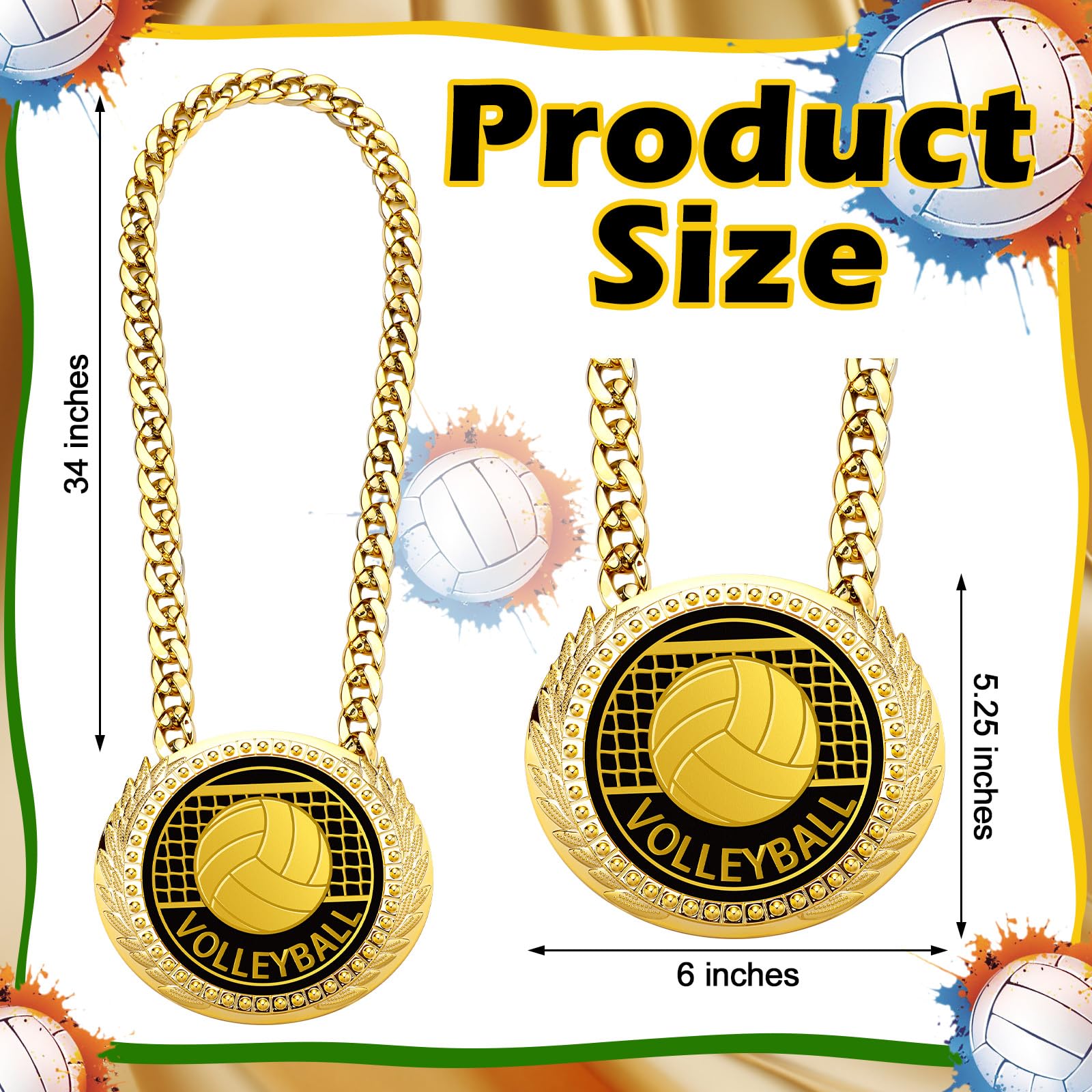 Snapklik.com : Tondiamo 3 Pcs Sports Turnover Chains For MVP Players 6 ...