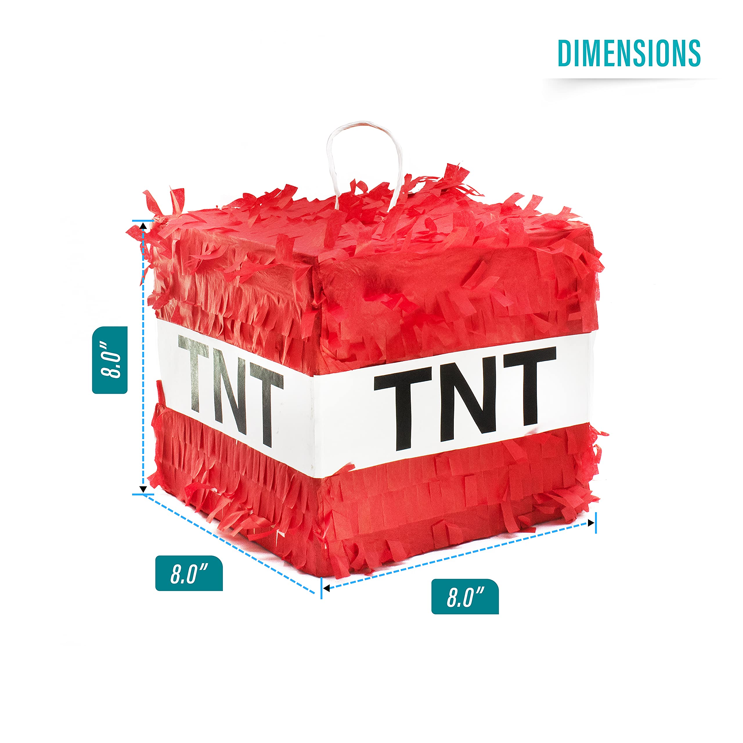 TNT Pixel Box Mexican Pinatas for Birthday Party, Kid’s Events, and ...