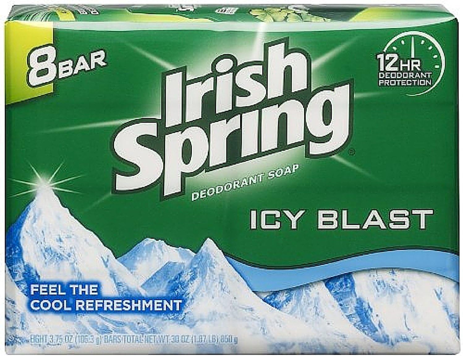Amazon.com: Irish Spring Icy Blast - Jabón en barra para hombres, jabón ...