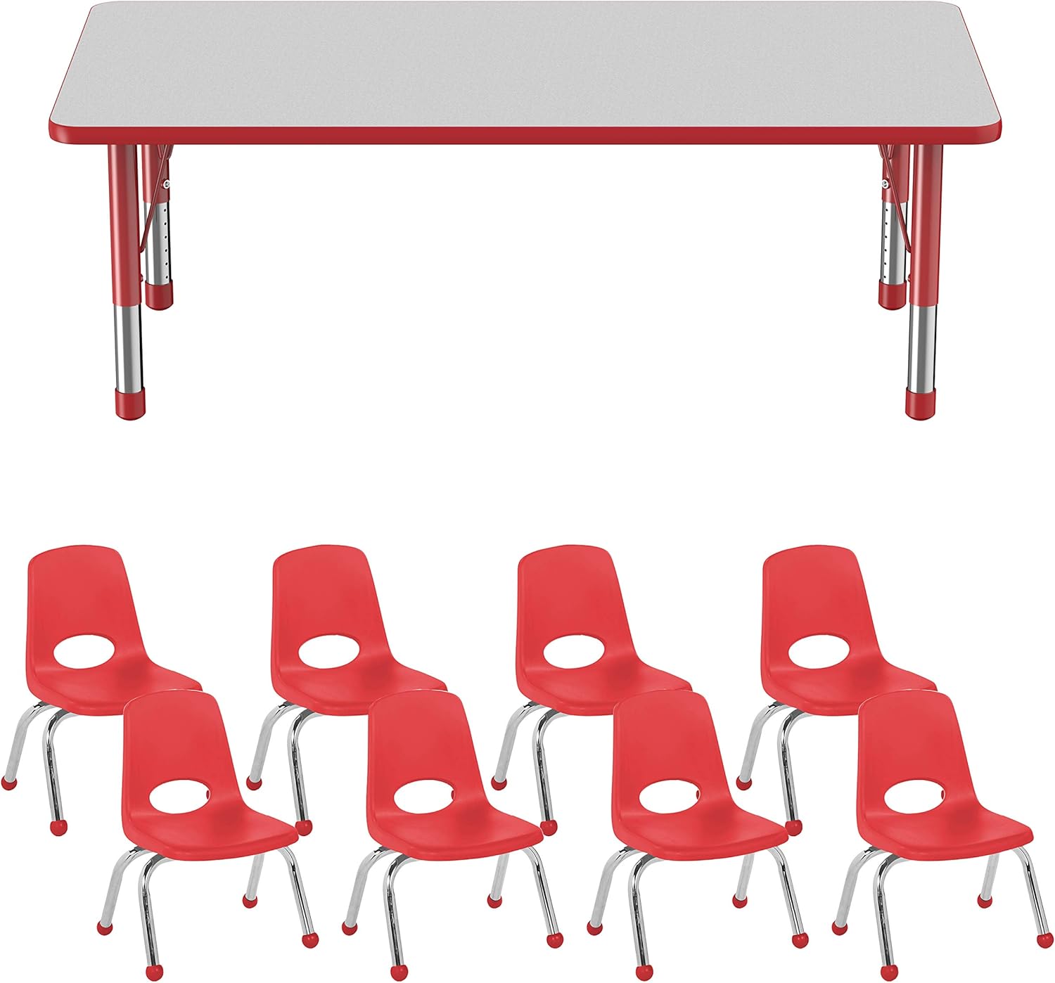 Amazon.com: Factory Direct Partners Rectangle Activity School and ...