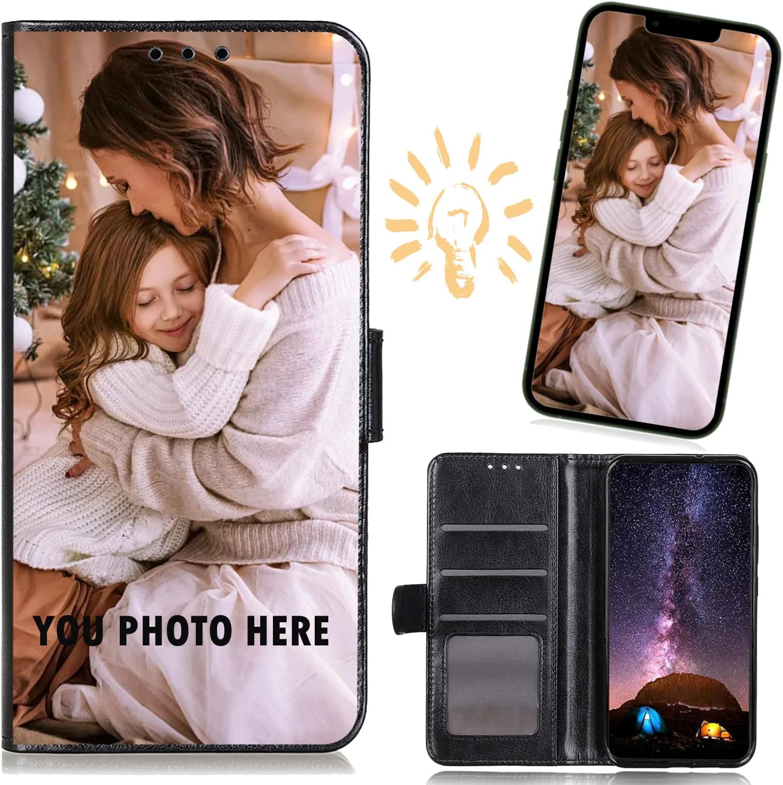 CXKJ Personalised Photo Phone Case for Samsung Galaxy A14 5G,Design Your Own Photo Image,Text ...