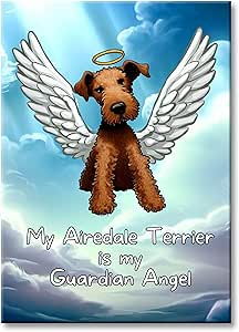 Amazon.com: Airedale Terrier Guardian Angel Fridge Magnet : Home & Kitchen