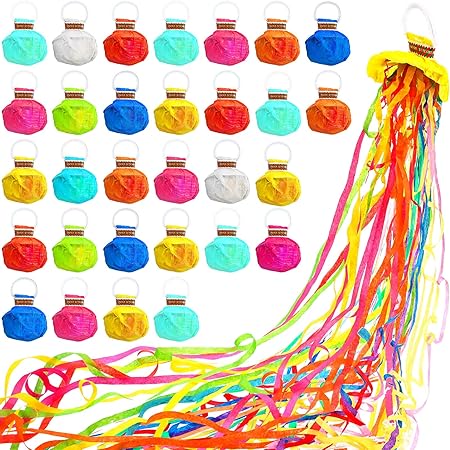 Amazon.com: 30 Pieces Throw Streamers Party Paper No Mess Party ...