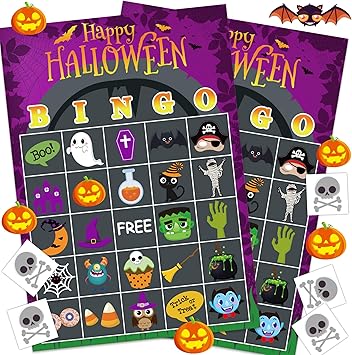 Amazon.com: Joy Bang Halloween Games for Kids - Halloween Bingo ...