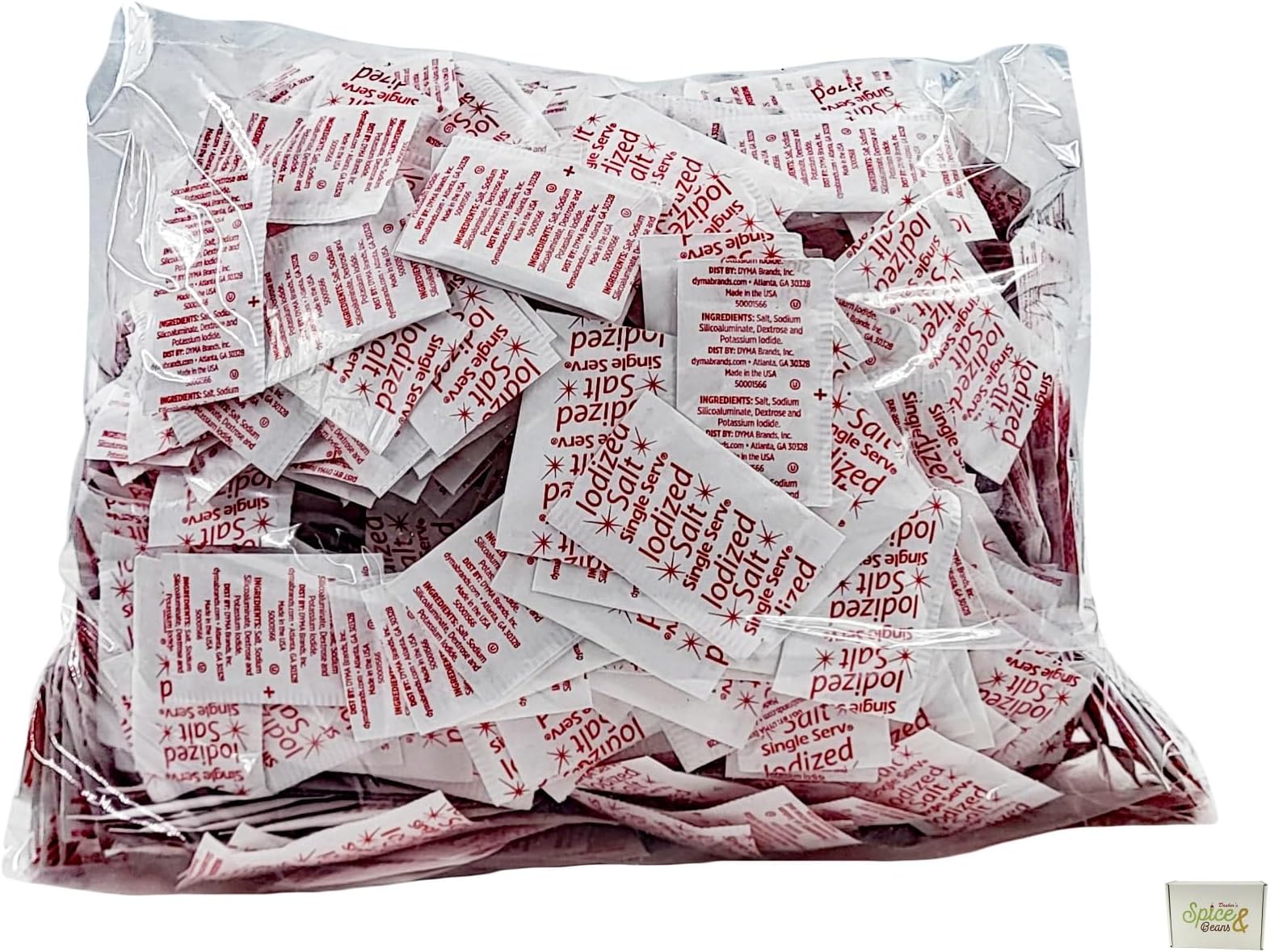 Amazon.com : Gourmet Iodized Salt | Single Serve Packets 0.6 Gram Each ...