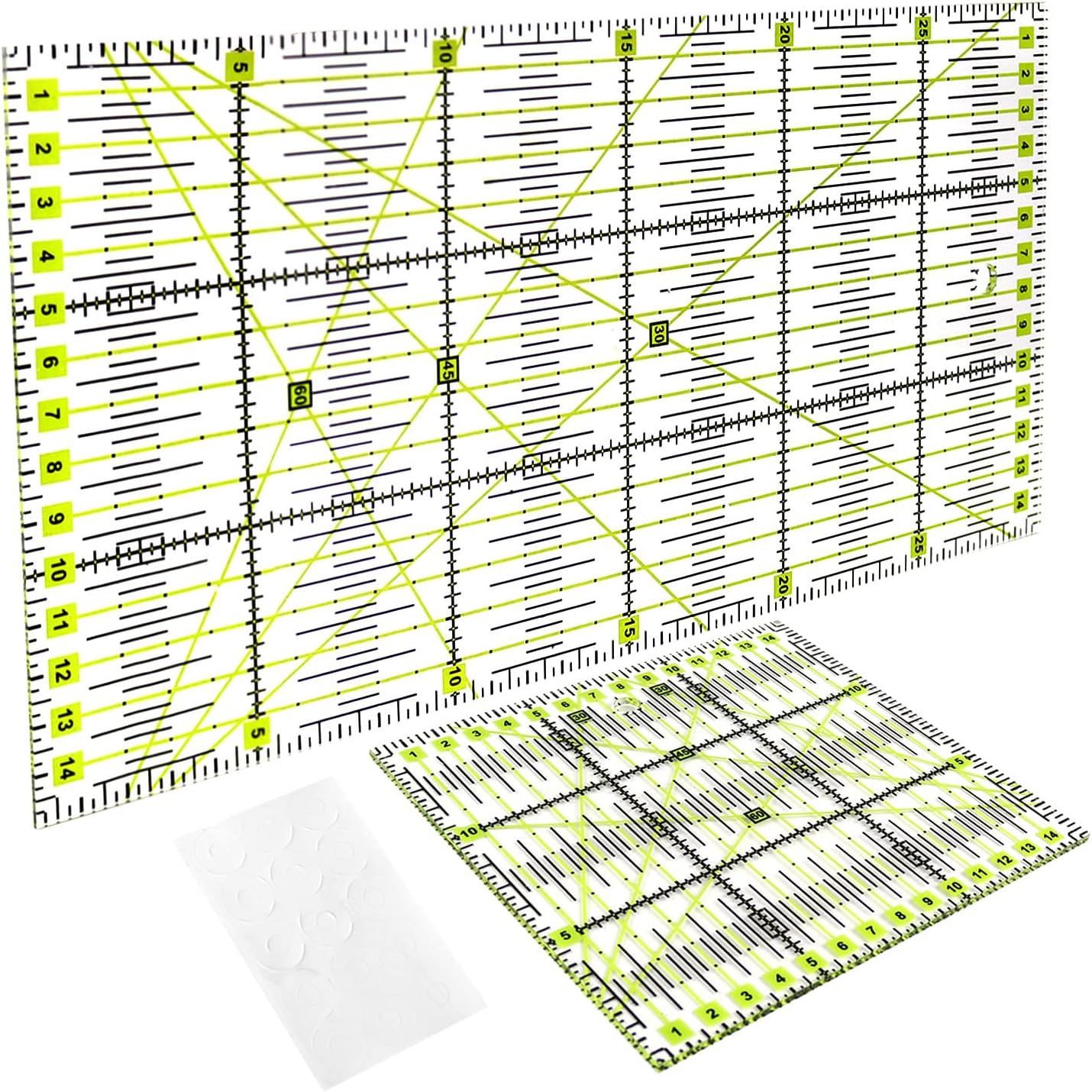 Patchwork Lineal 60x15cm mit gratis Anti Rutsch Aufklebern ...