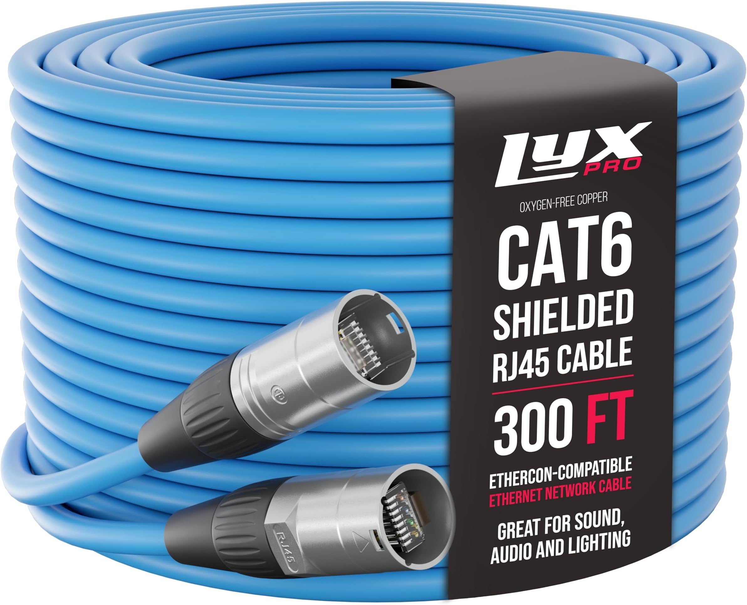 Amazon.com: LyxPro 250 Feet Shielded CAT6 Ethercon Cable - Professional ...