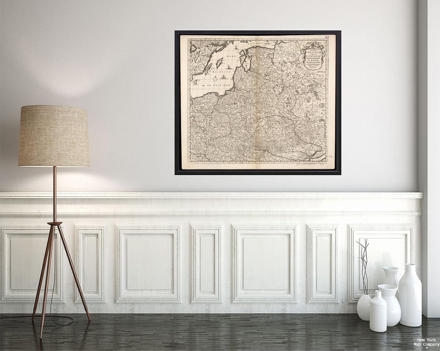 Amazon.com: 1680 Map Poland|Belarus|Ukraine|Lithuania|Latvia Regni ...