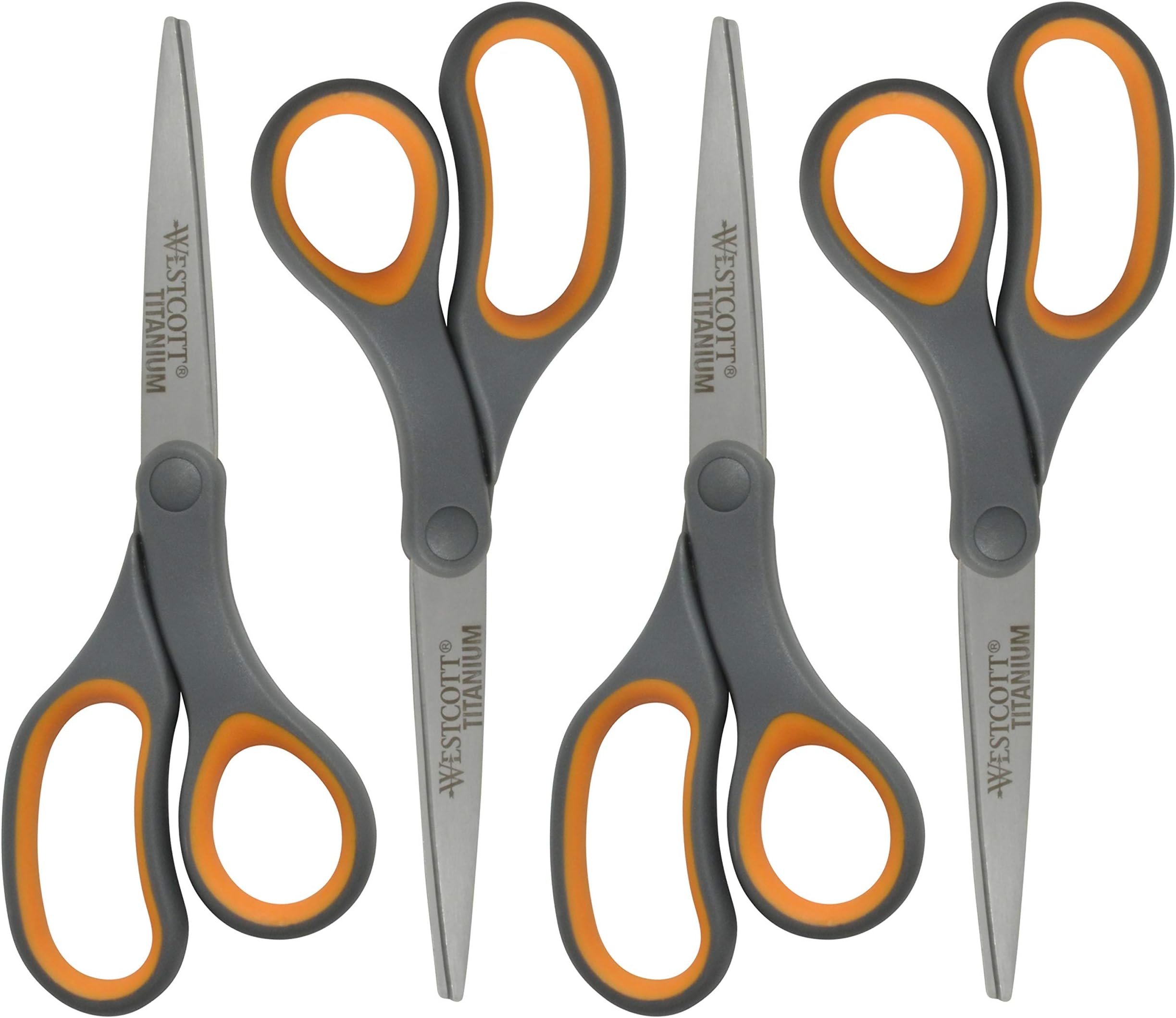 Amazon.com: CCR Scissors 8 Inch Soft Comfort-Grip Handles Sharp ...