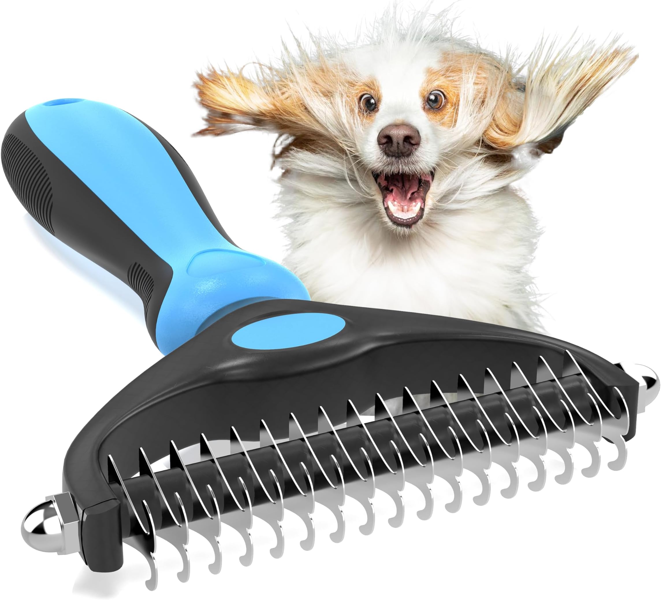 Amazon.com: Pat Your Pet Deshedding Brush - Double-Sided Undercoat Rake ...