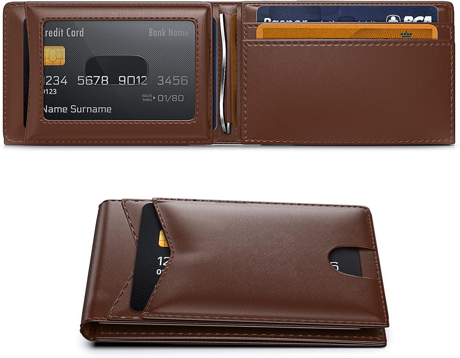Amazon.com: GIPUSSON Airtag Wallet for Men Slim Bifold,Mens Wallets ...