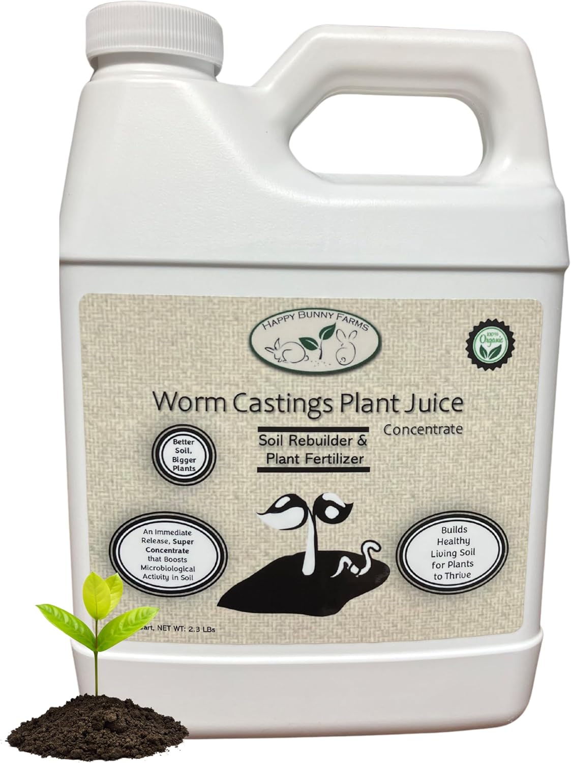 Amazon.com : Worm Castings Tea Plant Juice - Quart. Concentrated Worm ...