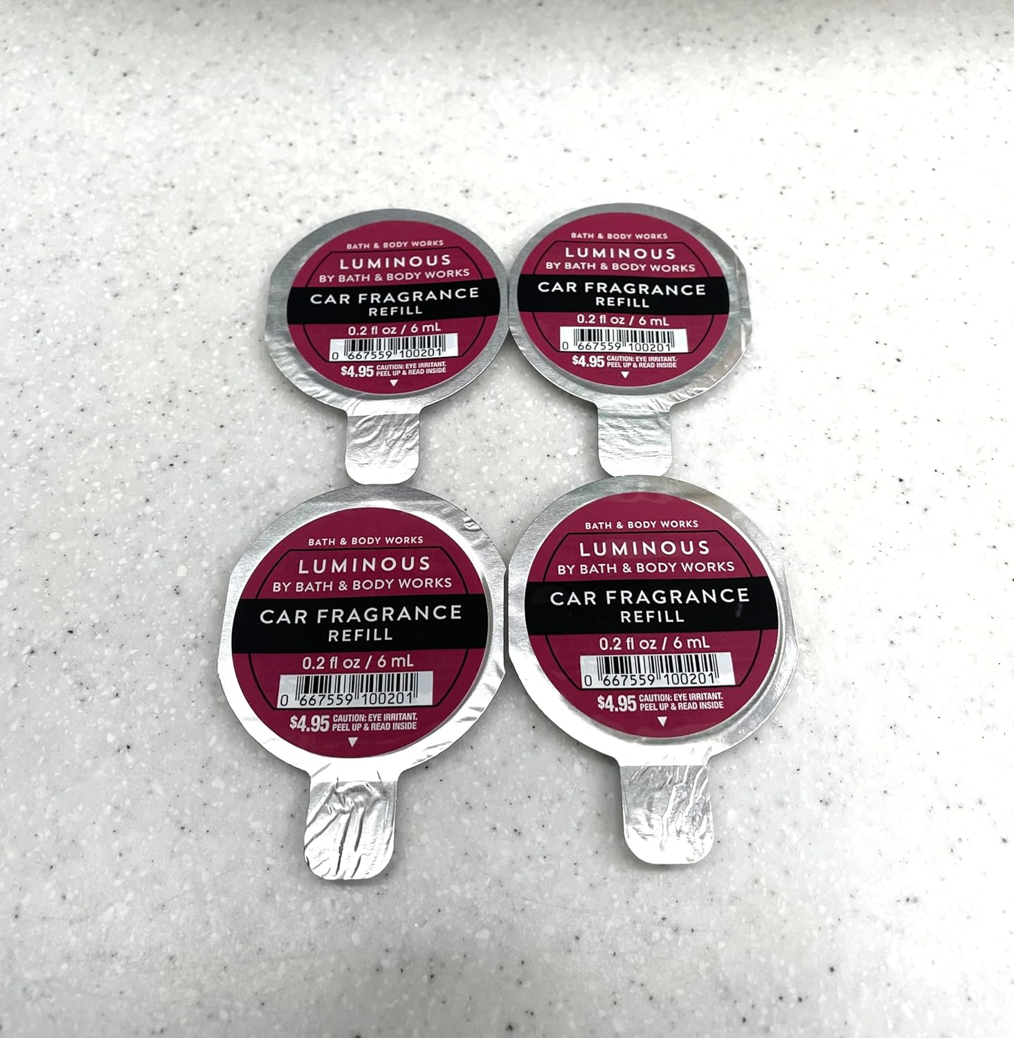 Amazon.com: Car Fragrance Refill 4 Counts x 0.2 oz (Luminous) : Automotive