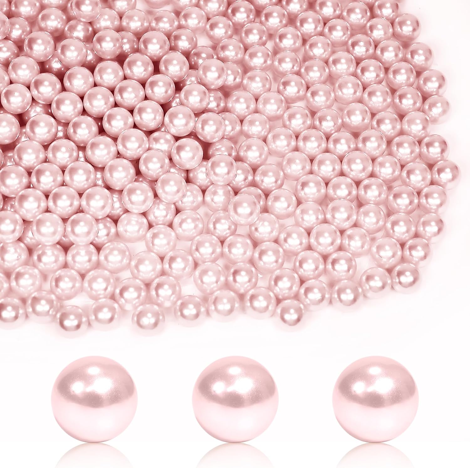 Amazon.com: EGKamh 80Pcs Pink Vase Filler Pearl Beads for Crafting 20mm ...