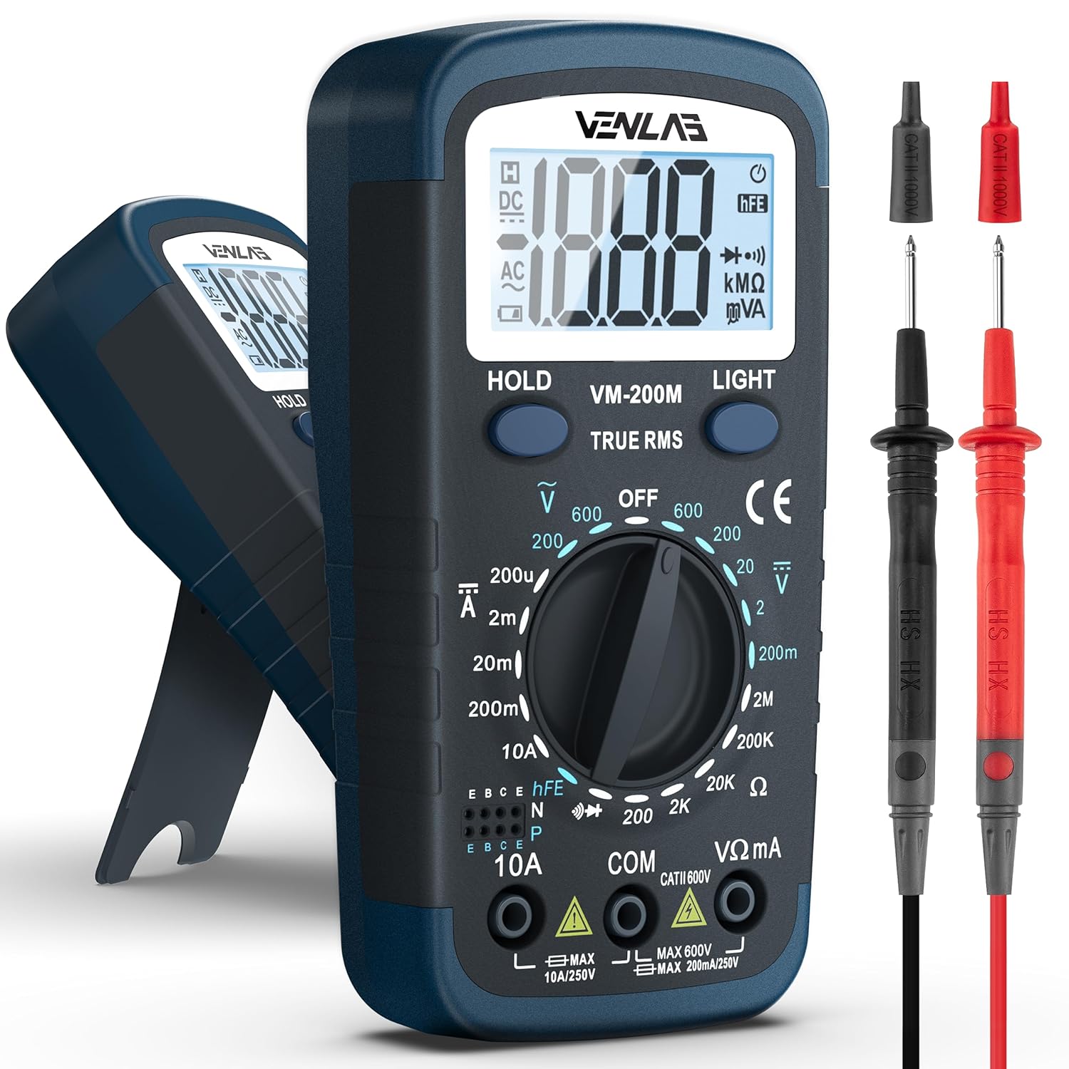 VENLAB Digital Multimeter DC AC Voltmeter, Ohm Meter, Fast Accurately ...